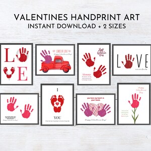 Valentines Handprint Art Valentine Handprint Craft for Kids Preschool ...