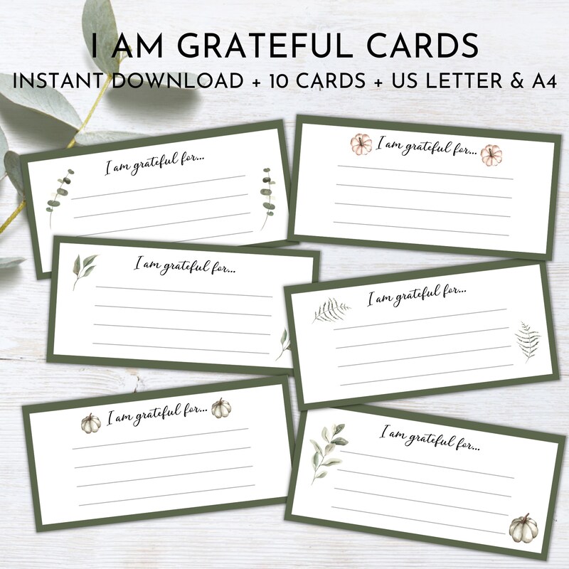 Thankful Card - Etsy