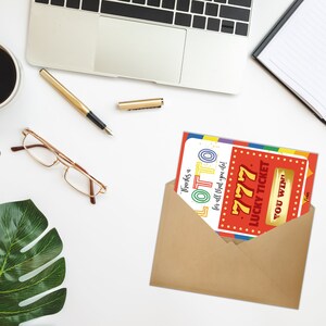 LOTTO Gift Card Holder | LOTTO Ticket Employee Appreciation | Lottery ...