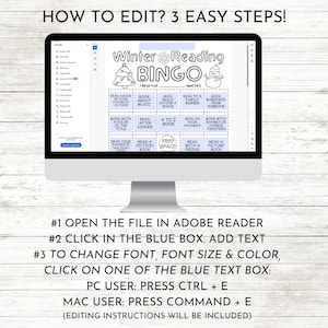Winter Reading BINGO Challenge | Winter Break Reading Challenge ...