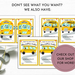 Bus Driver Gift Card Holder | Printable School Bus Gift | Teacher ...