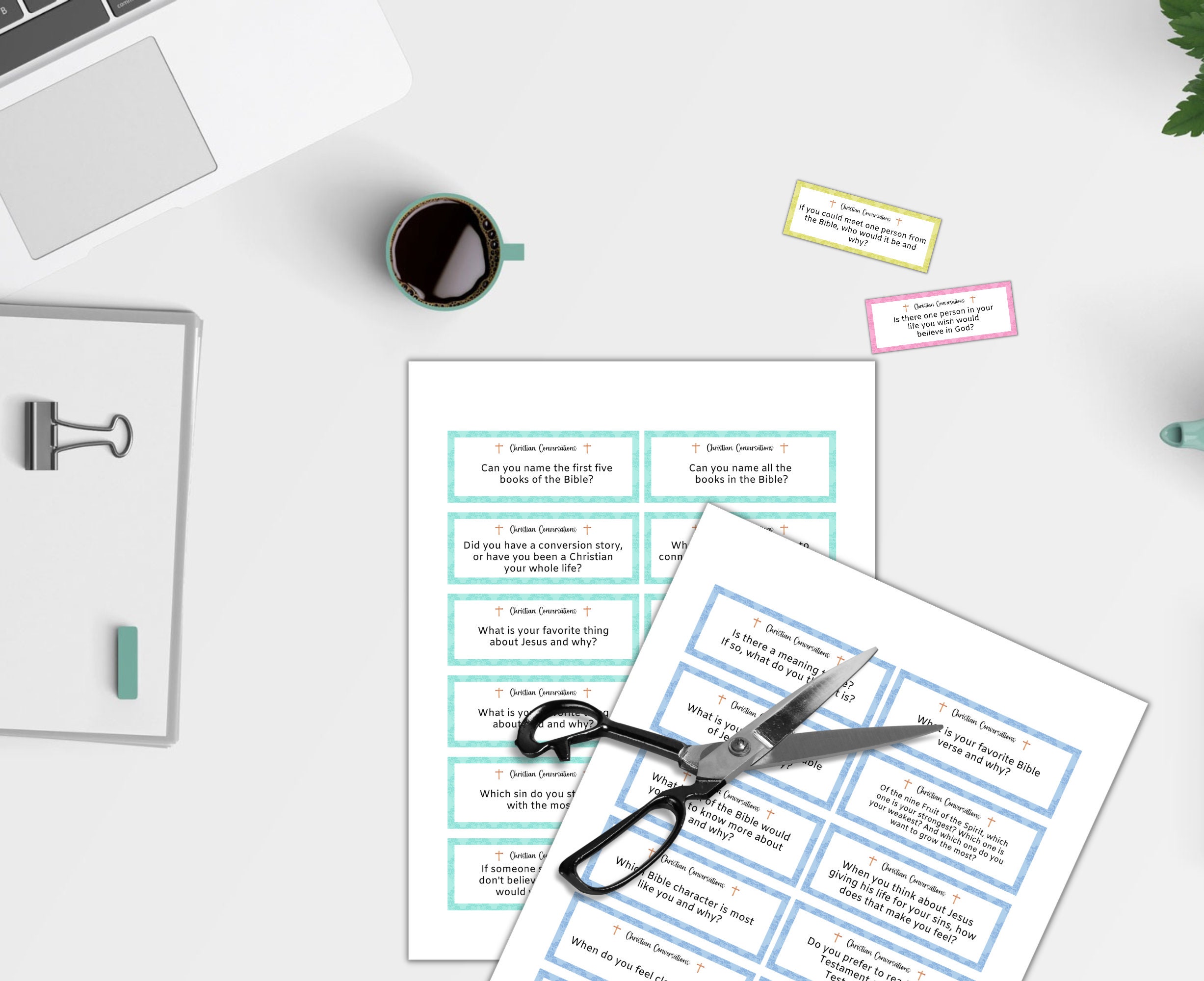 96 Christian Conversation Starters | Christian Conversation Cards ...