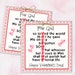 Christian Valentines Gift Tags Bible Scripture Cards John 3:16 ...