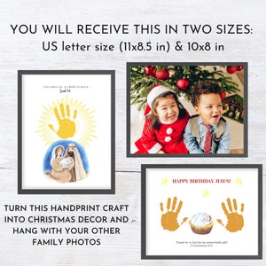 Christmas Nativity Handprint Art | Nativity Scene Handprint Crafts ...