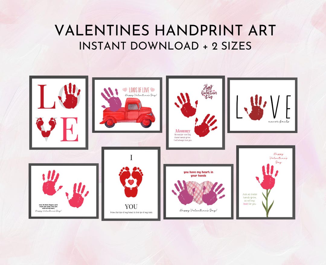Valentines Handprint Art | Valentine Handprint Craft for Kids ...