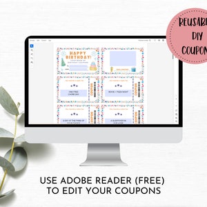 Birthday Coupon Book | Printable Birthday Coupons for Kids | Birthday ...