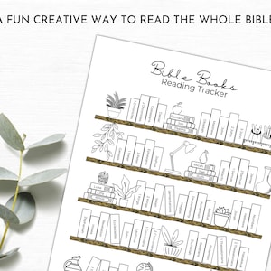 Bible Bookshelf Coloring Printable | Bible Book Tracker Printable | 365 ...