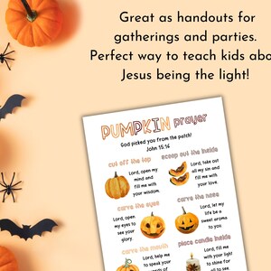 Pumpkin Prayer Christian Halloween Printable | Pumpkin Prayer Activity ...