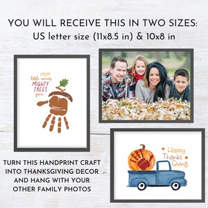 Thanksgiving Handprint Craft | Preschool Toddler Fall/autumn Handprint ...