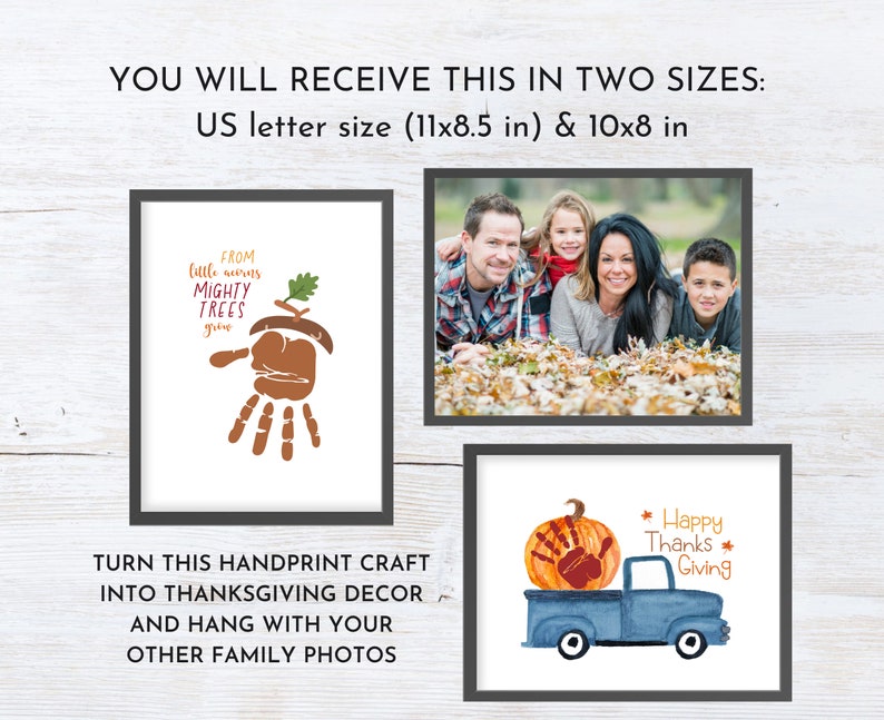 Thanksgiving Handprint Craft Preschool Toddler Fall/autumn - Etsy