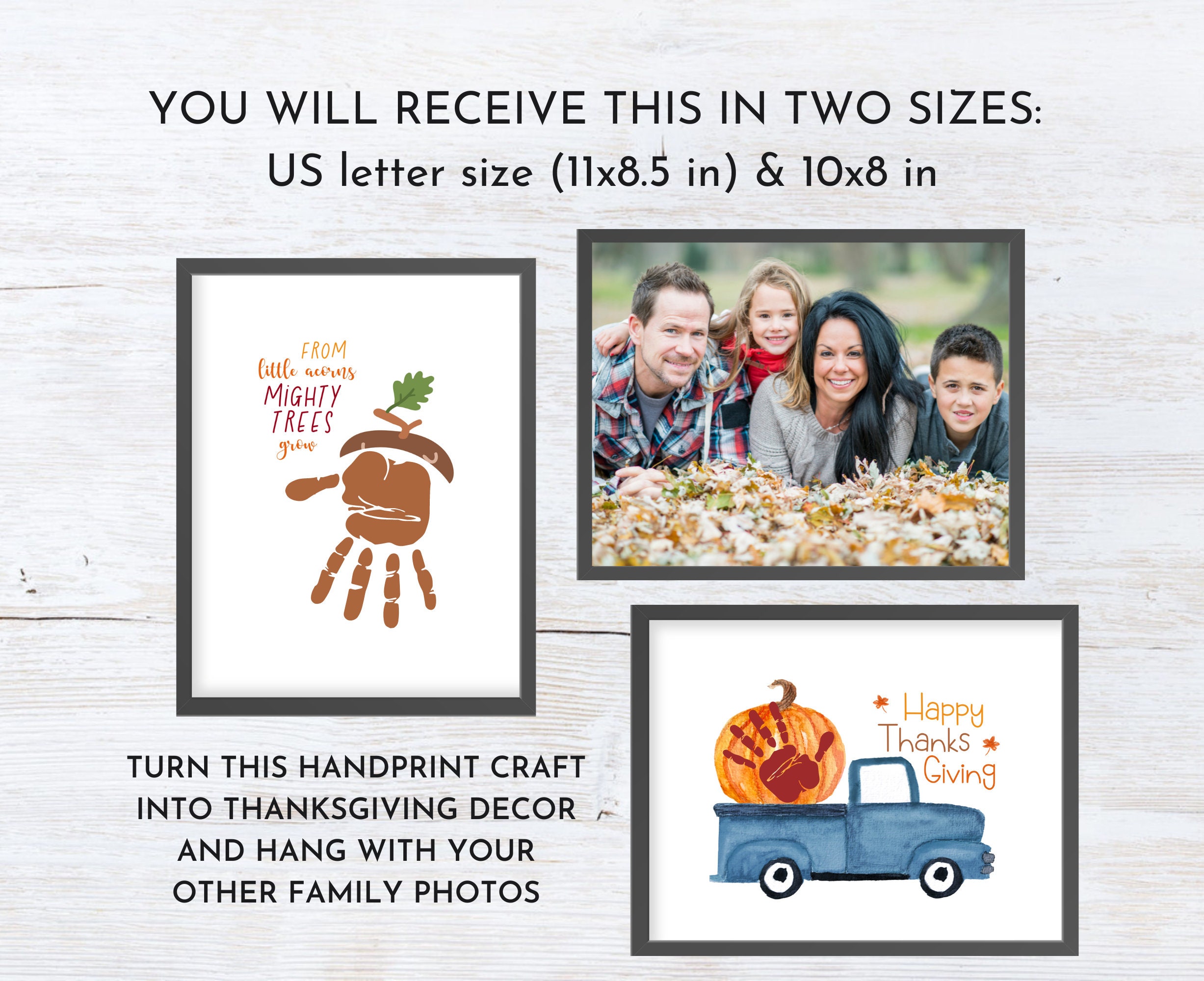 Thanksgiving Handprint Craft Preschool Toddler Fall/autumn - Etsy