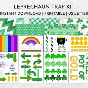 Leprechaun Trap Kit Printable | DIY Leprechaun Trap | St. Patricks Day ...