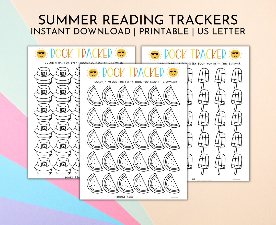 Summer Reading Tracker for Kids | Summer Reading Challenge | Summer ...