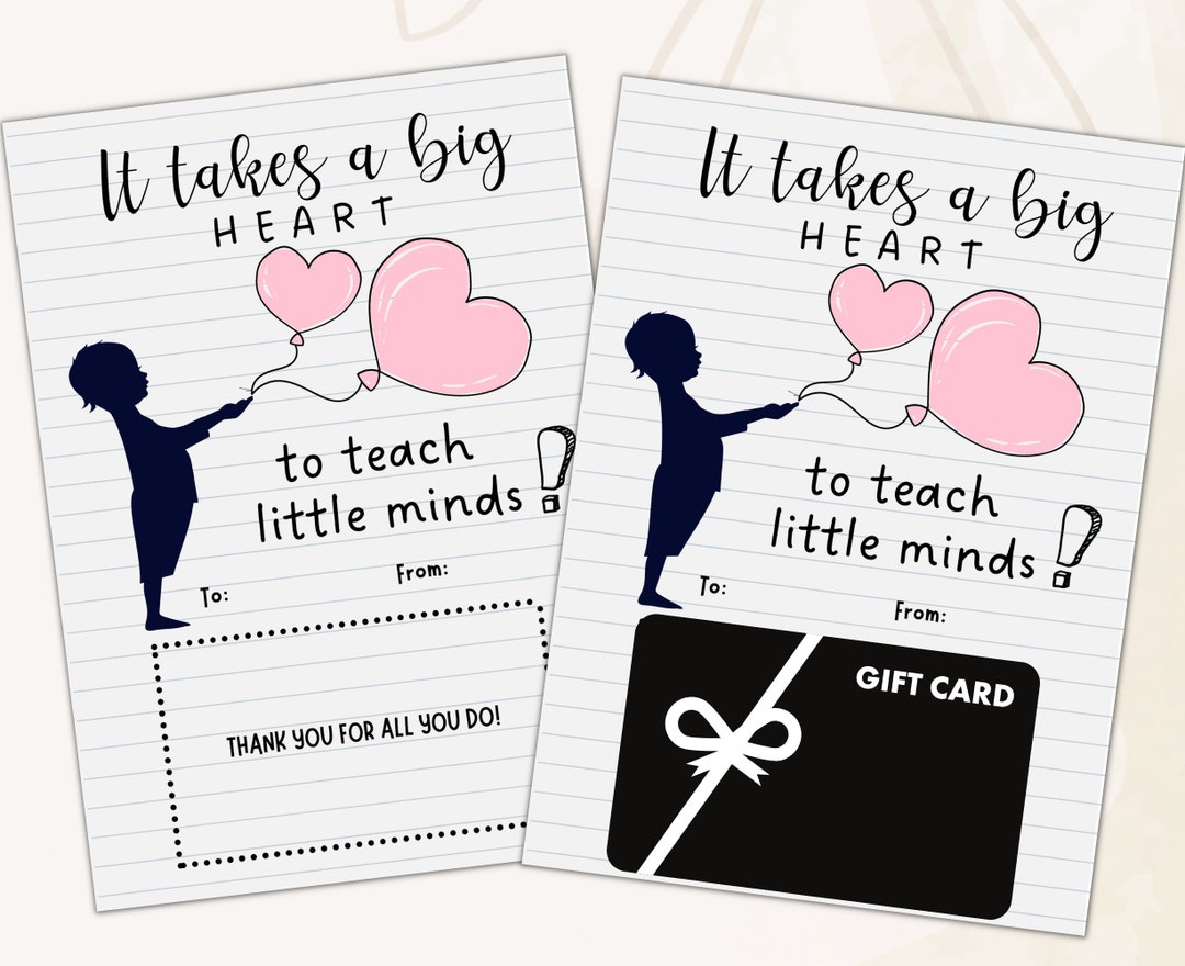 Teachers Gift Card Holder Printable | Teacher Appreciation Week ...