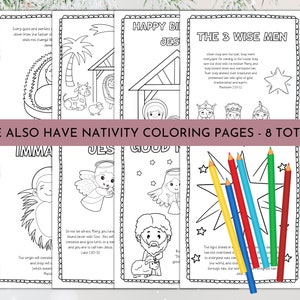 Nativity Advent Coloring Countdown | Printable Advent Calendar for Kids ...