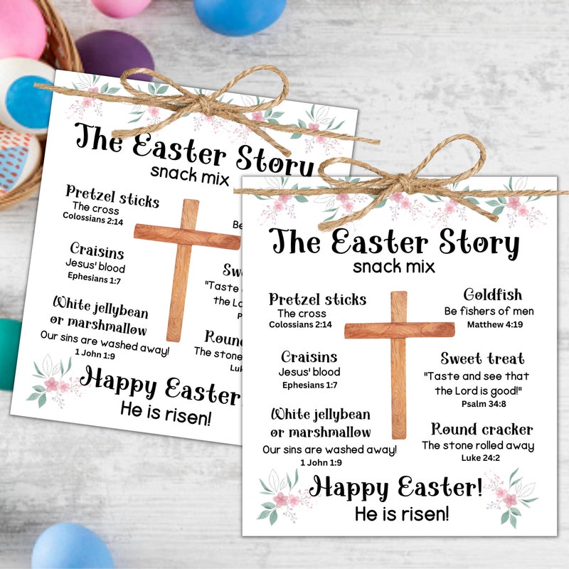 The Easter Story Snack Mix - Etsy