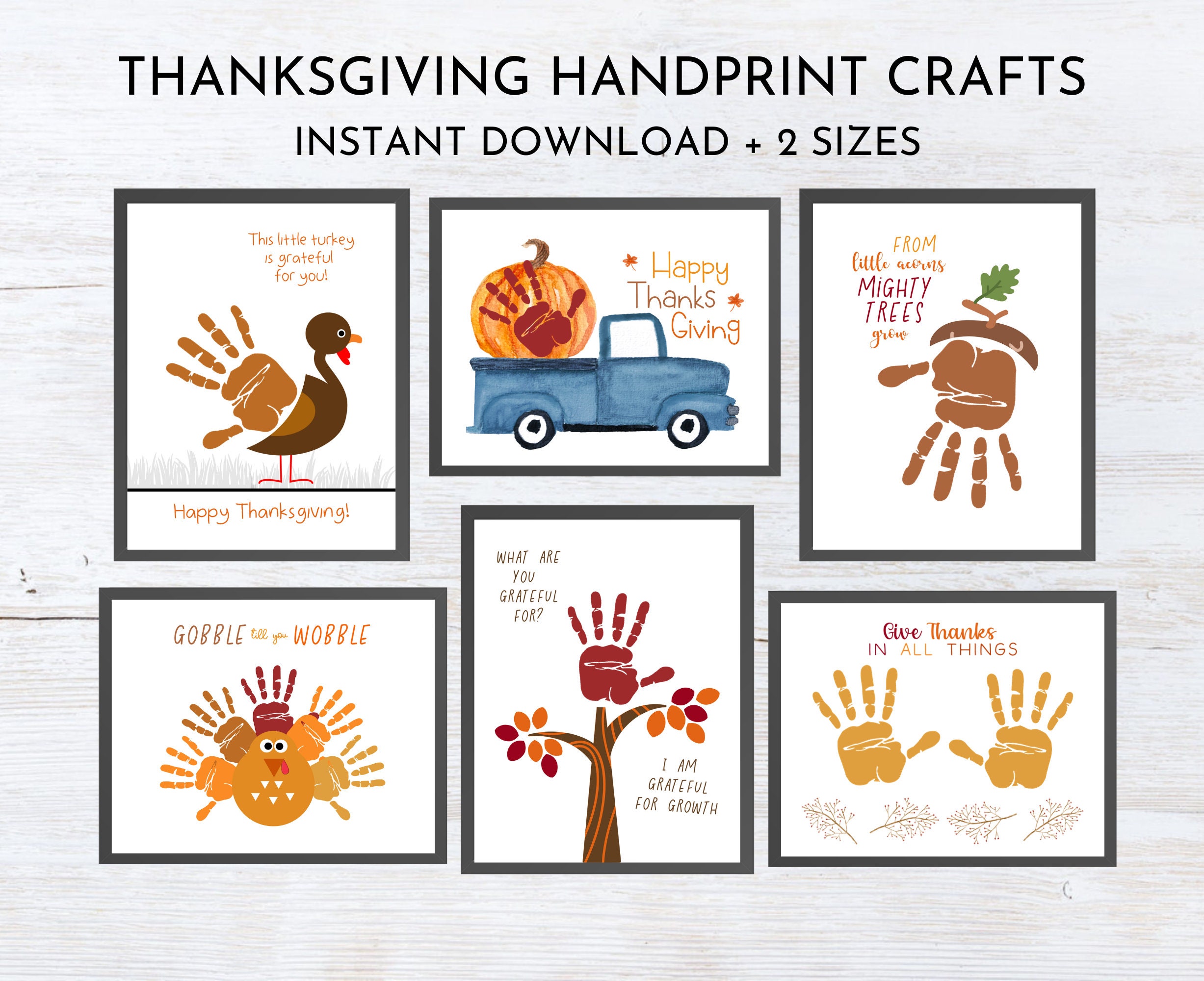 Thanksgiving Handprint Craft Preschool Toddler (Download Now) - Etsy