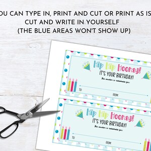 Birthday Voucher Editable | Custom Birthday Voucher | Birthday ...