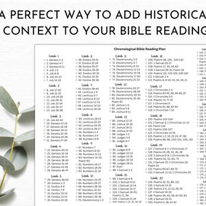 Chronological Bible Reading Tracker | Read the Bible in a Year | 365 ...