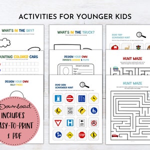 Road Trip Activity Pack Printable | Road Trip Activities for Kids ...