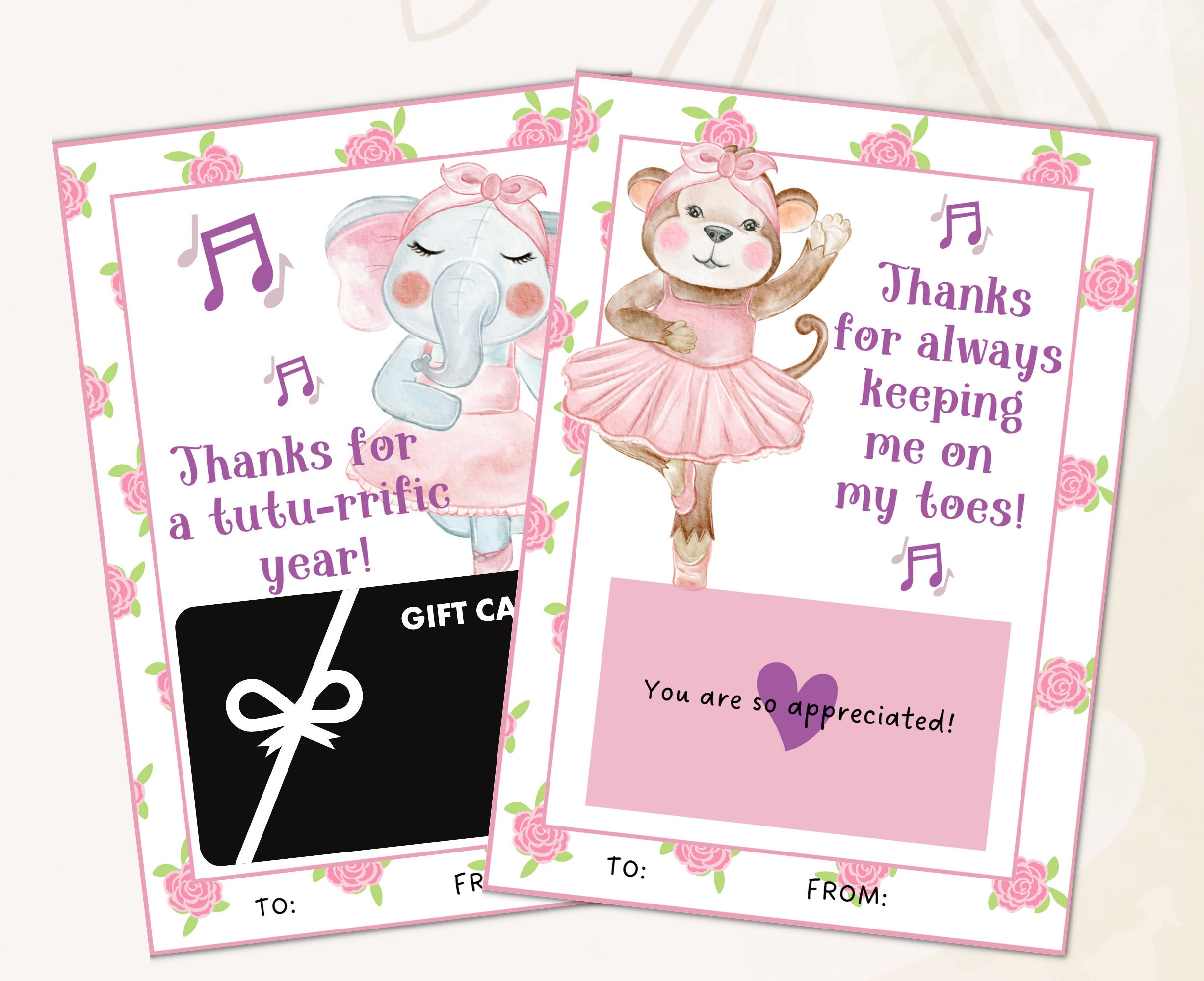 Dance Teacher Appreciation Gift Card Holder Dance Teacher - Etsy