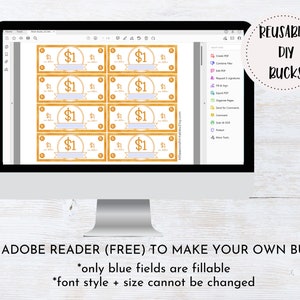 EDITABLE Mom Bucks Printable | Reward Bucks | Good Behavior Bucks ...