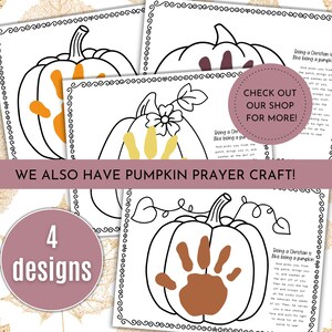 Pumpkin Prayer Christian Halloween Printable | Pumpkin Prayer Activity ...
