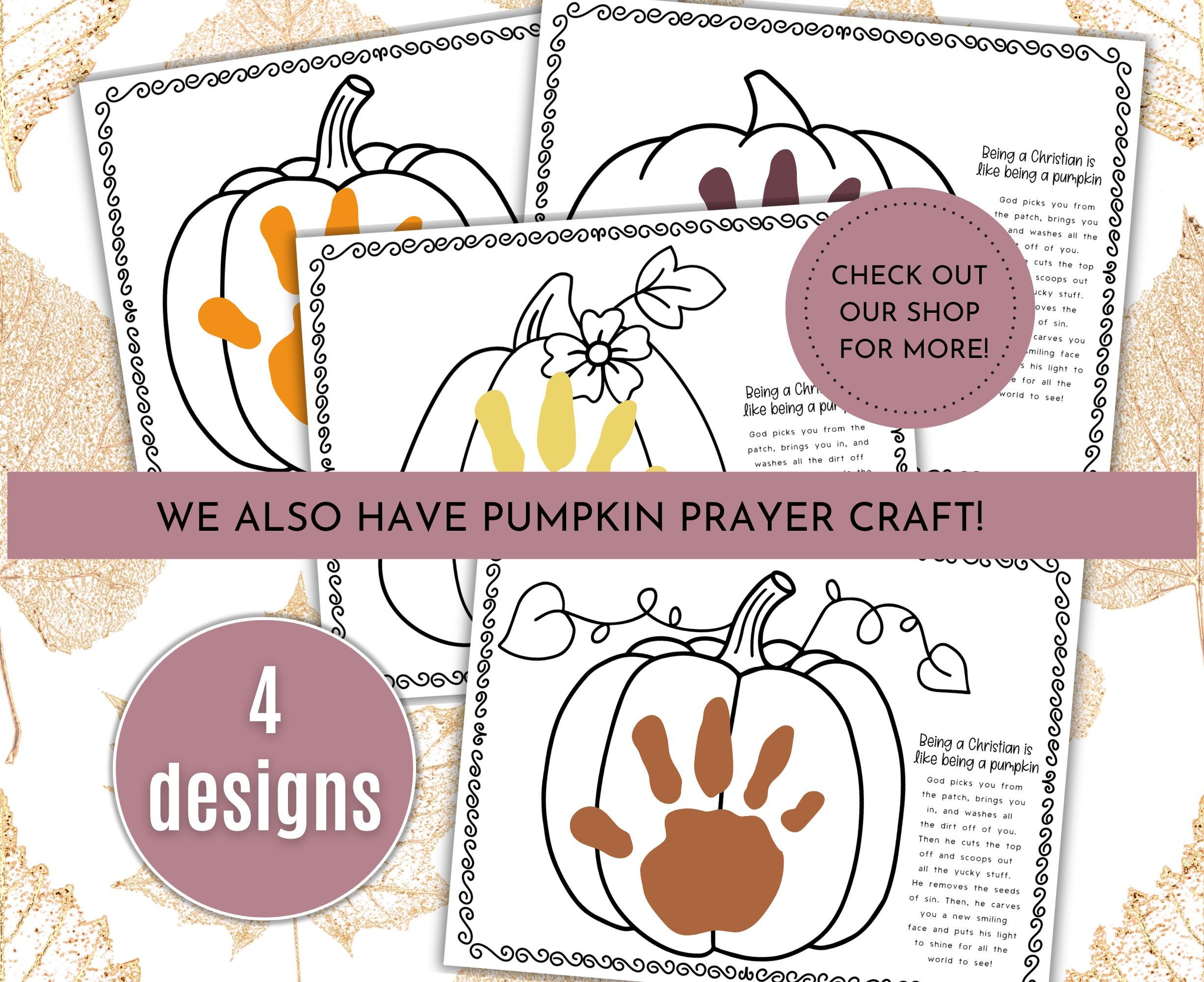 Pumpkin Prayer Christian Halloween Printable | Pumpkin Prayer Activity ...