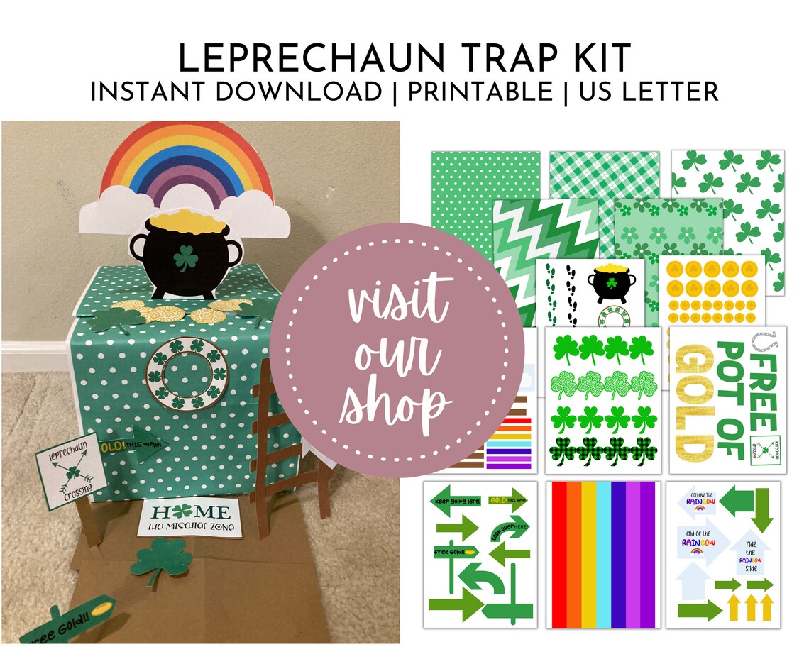 Printable Leprechaun Letter | Leprechauns Mini Letter and Envelope ...