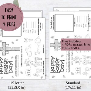 Christian Easter Placemat Activities | Easter Placemat Activity Sheet ...