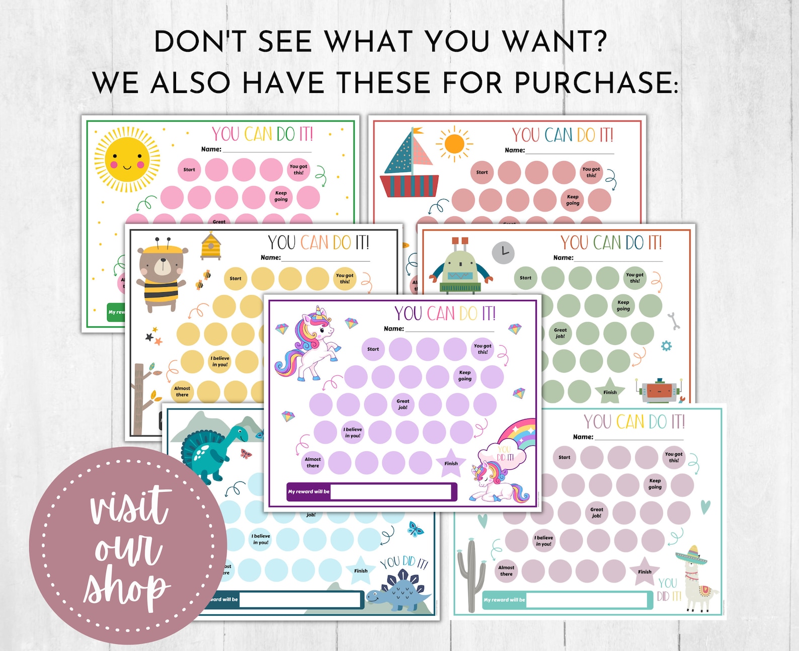 Rainbow Unicorn Reward Chart for Kids Editable Reward Chart - Etsy UK