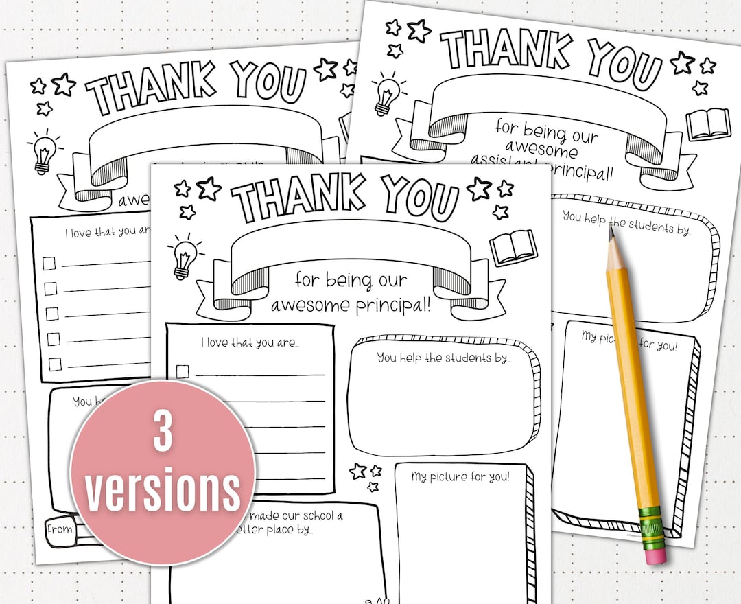 Thank You Principal Appreciation Day | Thank You Principal Note | Thank ...