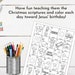 Nativity Advent Coloring Countdown | Printable Advent Calendar for Kids ...