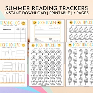 Summer Reading Tracker for Kids | Summer Reading Challenge | Summer ...