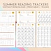 Summer Reading Tracker for Kids Summer Reading Challenge Summer Reading ...