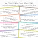 96 Christian Conversation Starters Christian Conversation Cards Bible ...