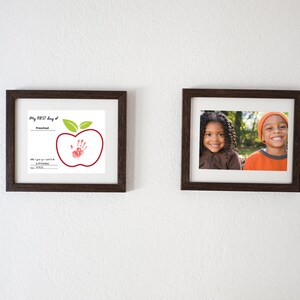 First Day of School Apple Handprint Craft | Back to School Handprint ...