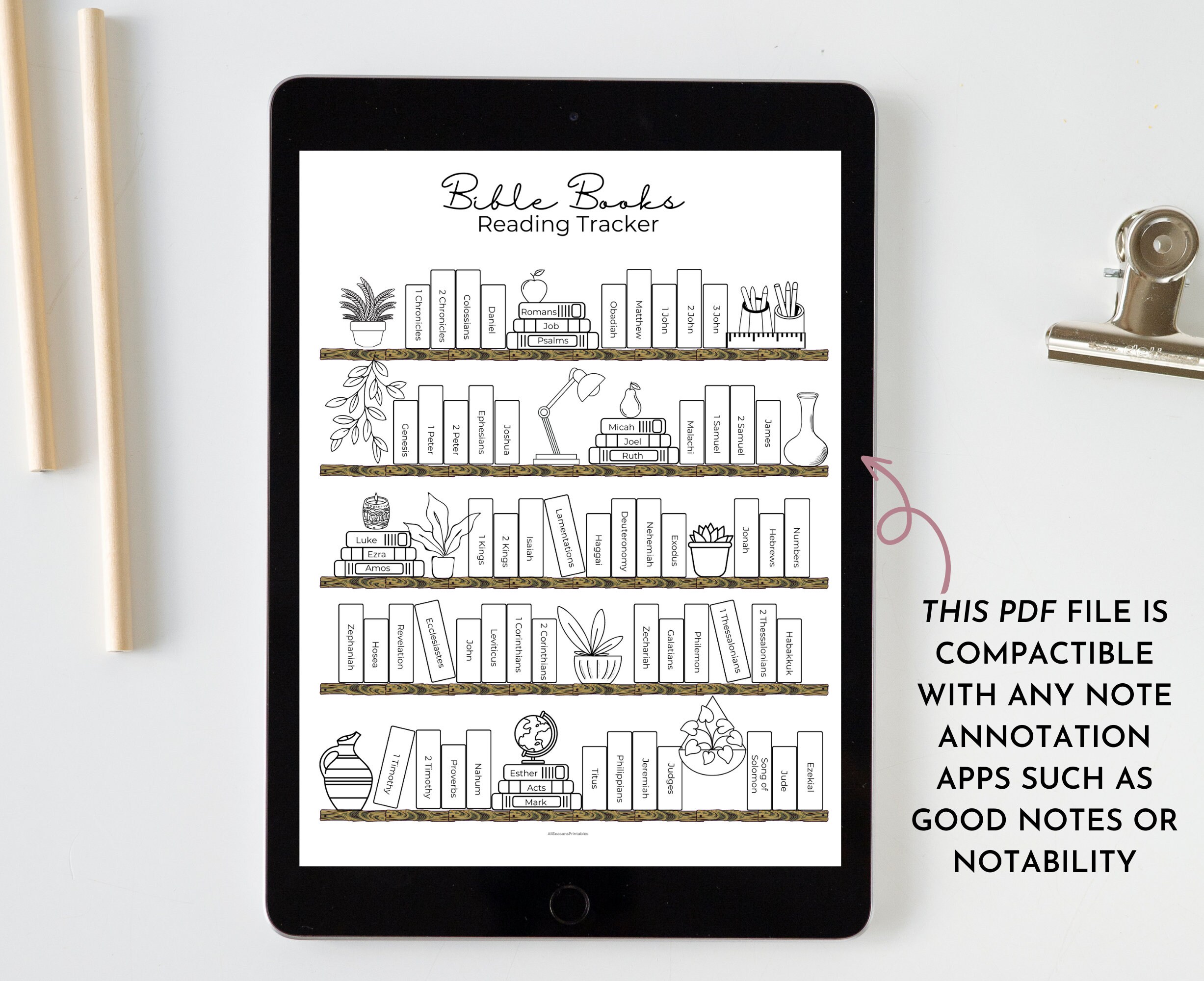 Bible Bookshelf Coloring Printable Bible Book Tracker - Etsy