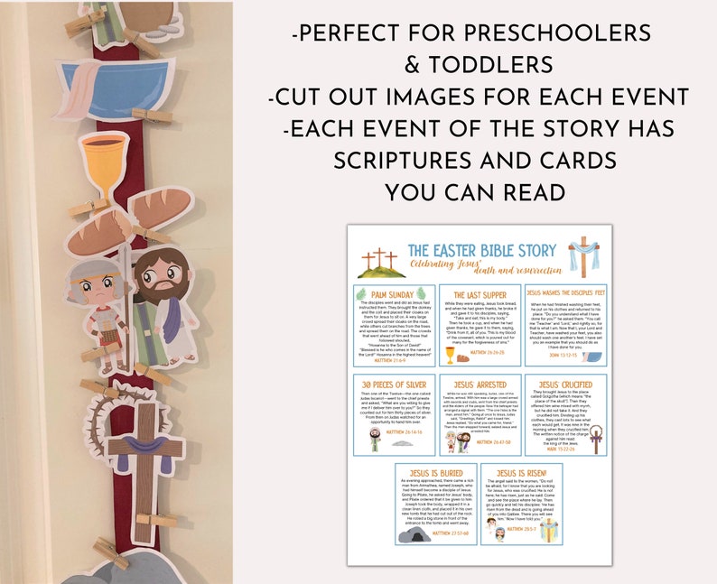 Easter Story Printable | Easter Story Activity for Preschoolers ...