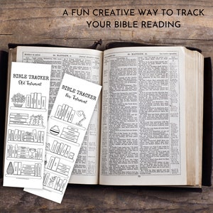 Bible Bookshelf Coloring Bookmark | Bible Book Tracker Printable ...