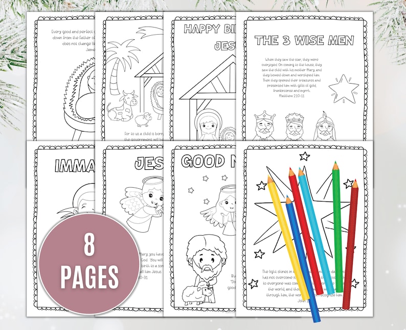 Nativity Coloring Pages Printable | Christmas Nativity Story Coloring ...