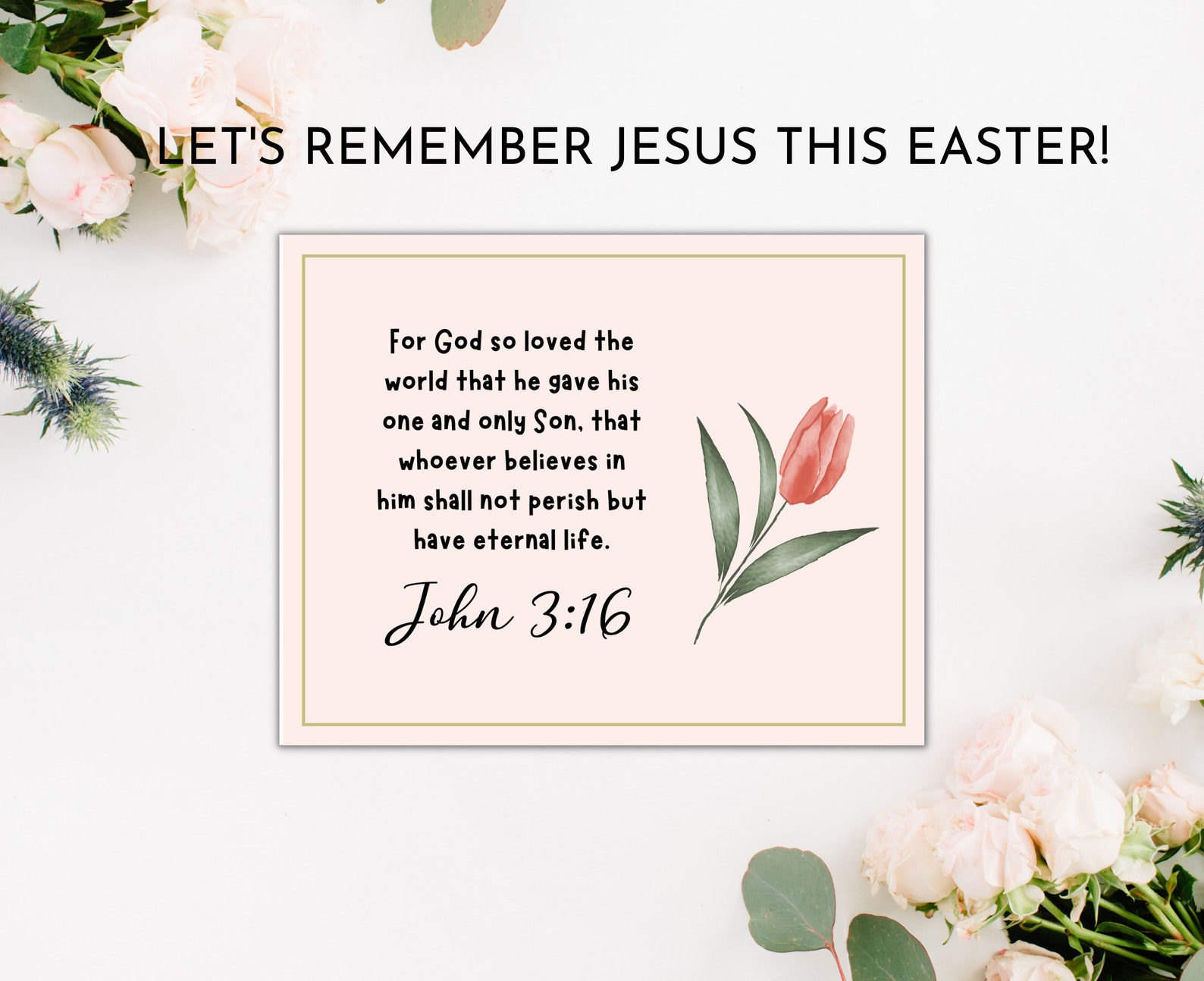 EASTER SCRIPTURE CARDS Christian Easter Cards Easter Cards - Etsy