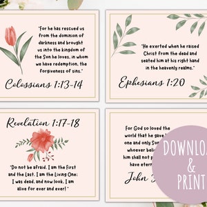 EASTER SCRIPTURE CARDS Christian Easter Cards Easter Cards | Etsy