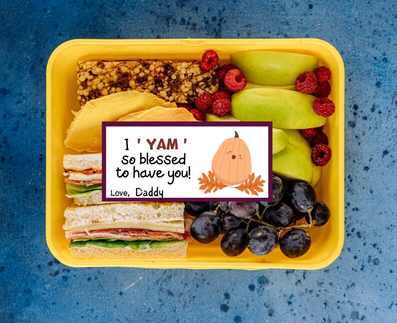 Thanksgiving/fall Lunch Box Notes for Kids | Lunchbox Notes Template ...