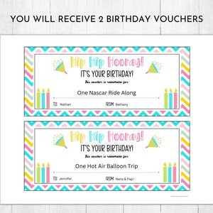 Birthday Voucher Editable | Custom Birthday Voucher | Birthday ...