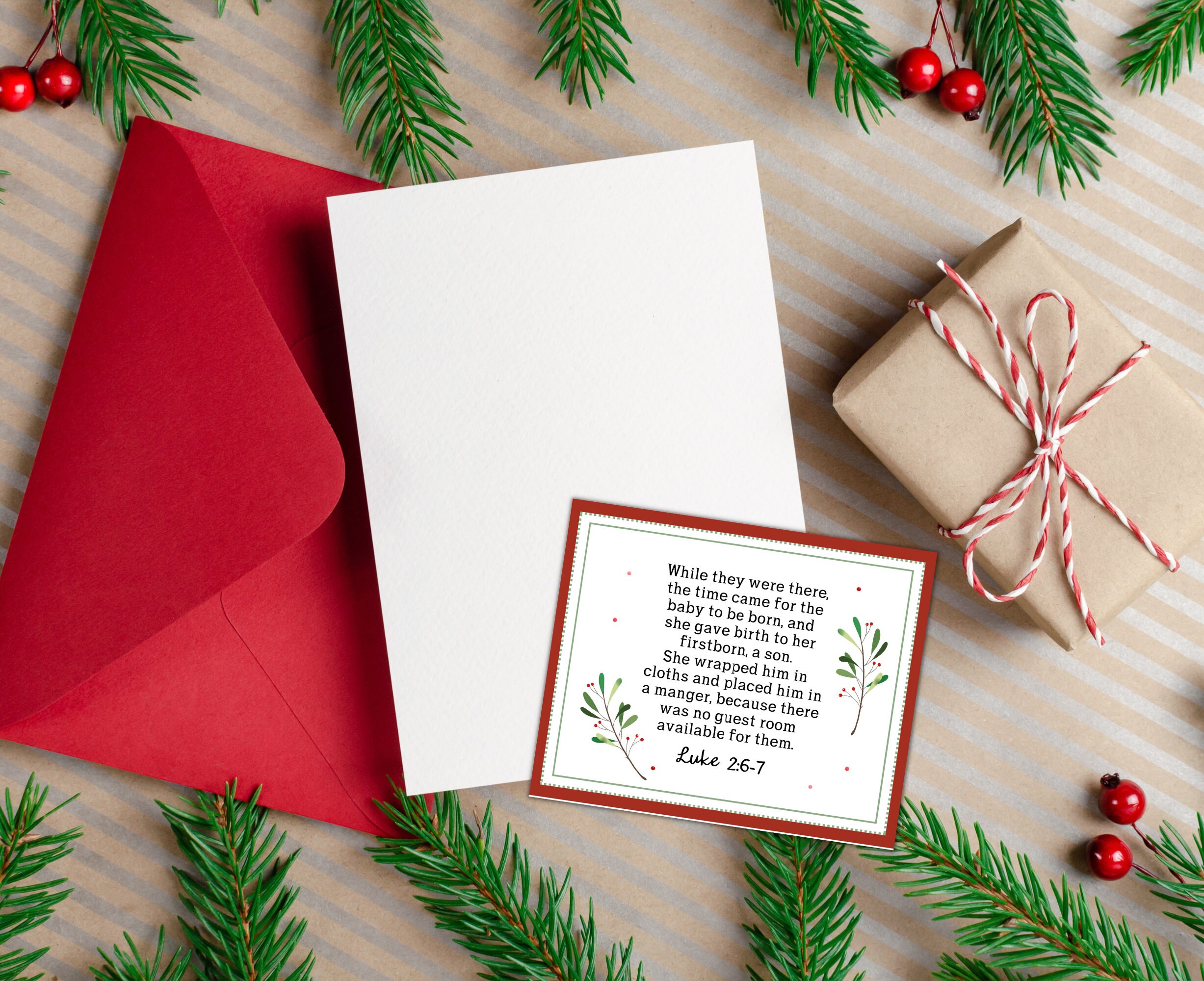 24 Christmas Scripture Cards Printable | Christmas Bible Verse for ...