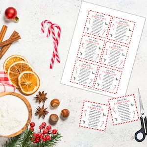 Legend of the Candy Cane Gift Tags, Meaning of Christmas Candy Cane ...