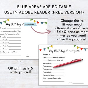 First Day of School Handprint Craft | First and Last Day of School ...