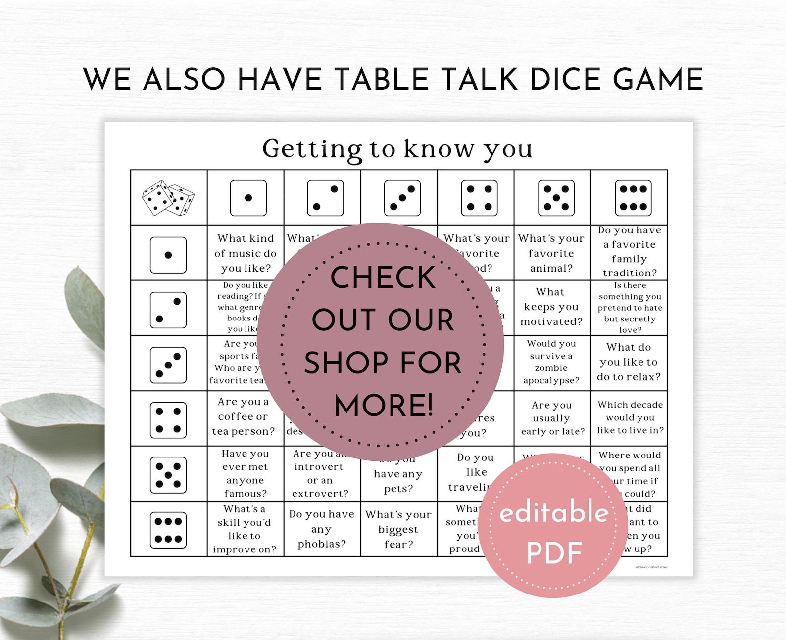 Getting to Know You Printable Coworker Questions All About Me Survey ...