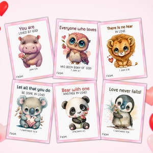 Editable Bible Valentines Cards, Love Scriptures, Love Bible Verses for ...